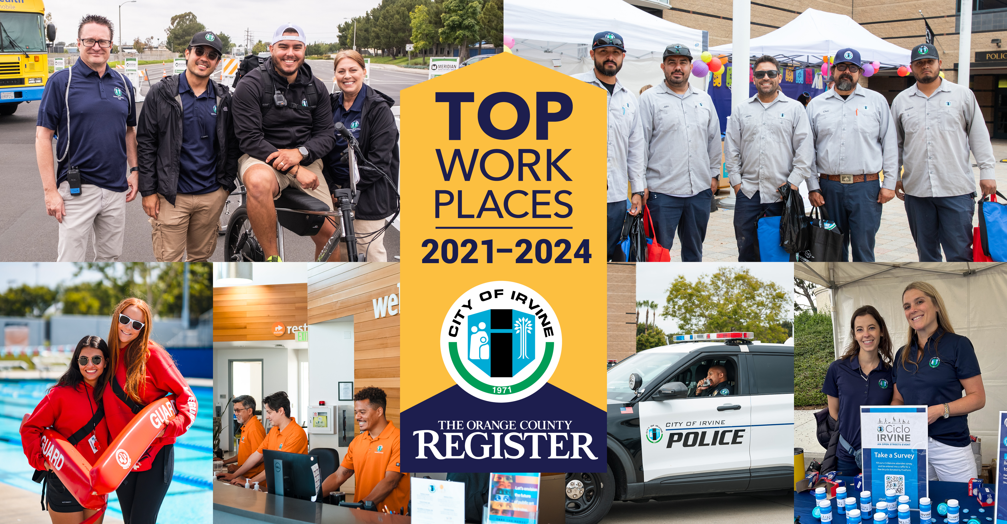 City of Irvine Named a Top Workplace in Orange County for Fourth Consecutive Year | City of Irvine